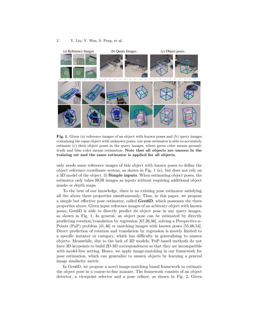 Gen6d Generalizable Model Free 6 Dof Object Pose Estimation From Rgb Images Deepai 6106