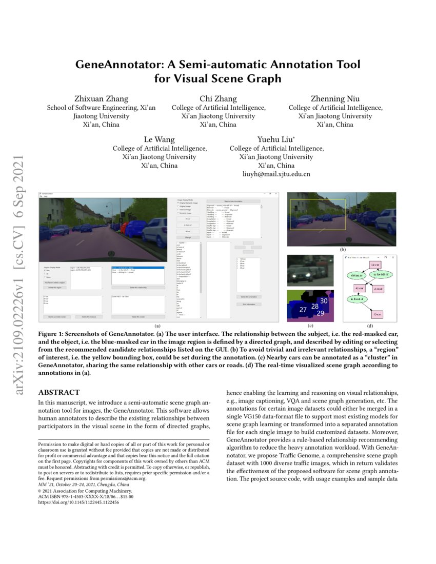 GeneAnnotator: A Semi-automatic Annotation Tool for Visual Scene Graph ...