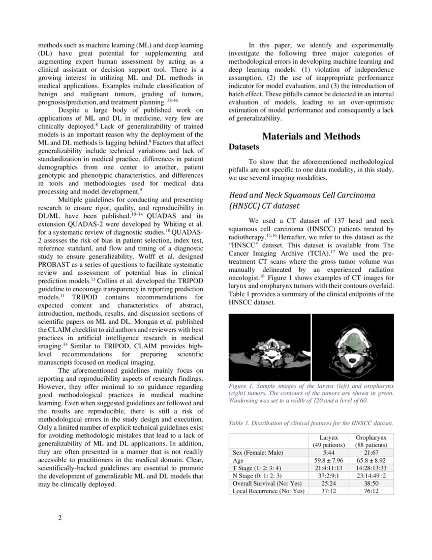 Generalizability of Machine Learning Models: Quantitative Evaluation of Three Methodological ...