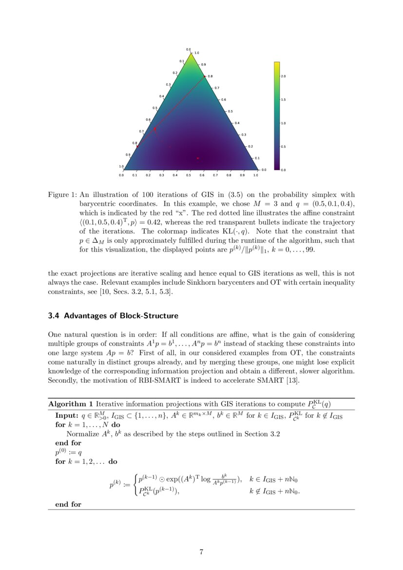 Generalized Iterative Scaling For Regularized Optimal Transport With Affine Constraints 