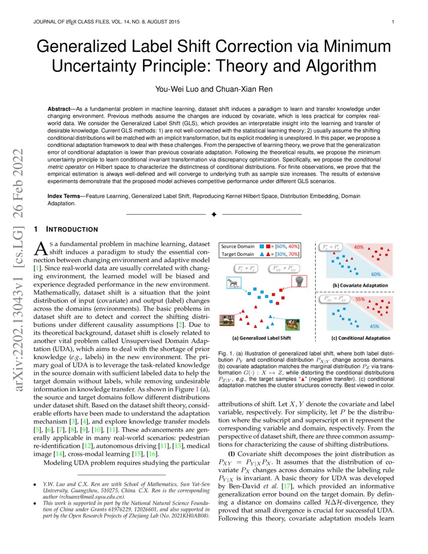 Generalized Label Shift Correction via Minimum Uncertainty Principle: Theory and Algorithm | DeepAI