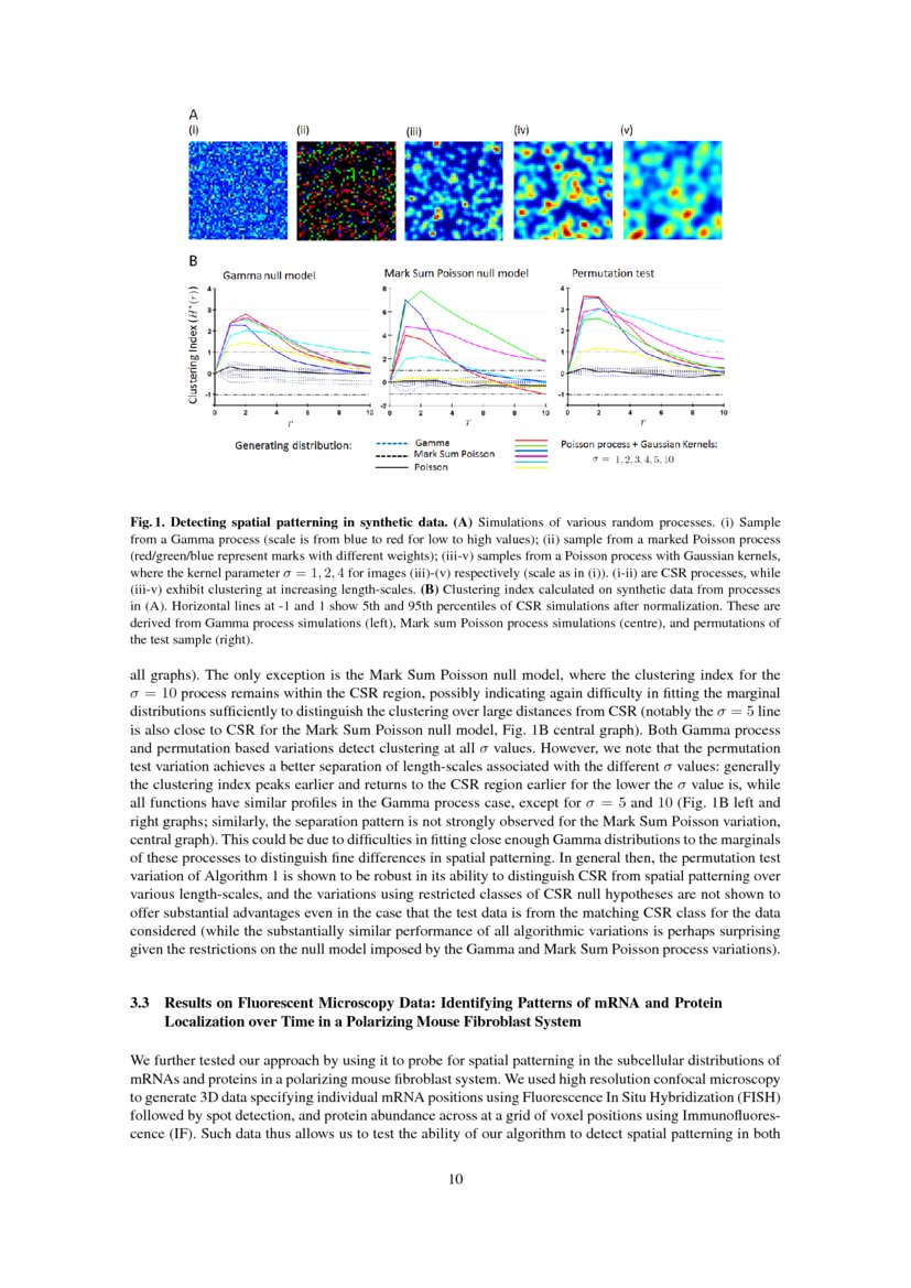 Generalized Statistical Tests for mRNA and Protein Subcellular Spatial ...