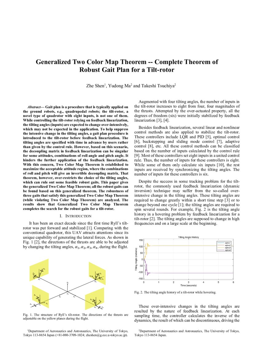 Generalized Two Color Map Theorem – Complete Theorem of Robust Gait ...