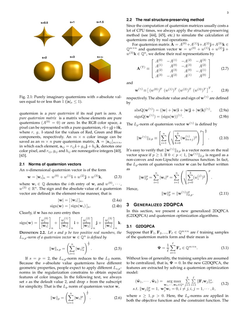 Generalized Two-Dimensional Quaternion Principal Component Analysis with Weighting for Color ...