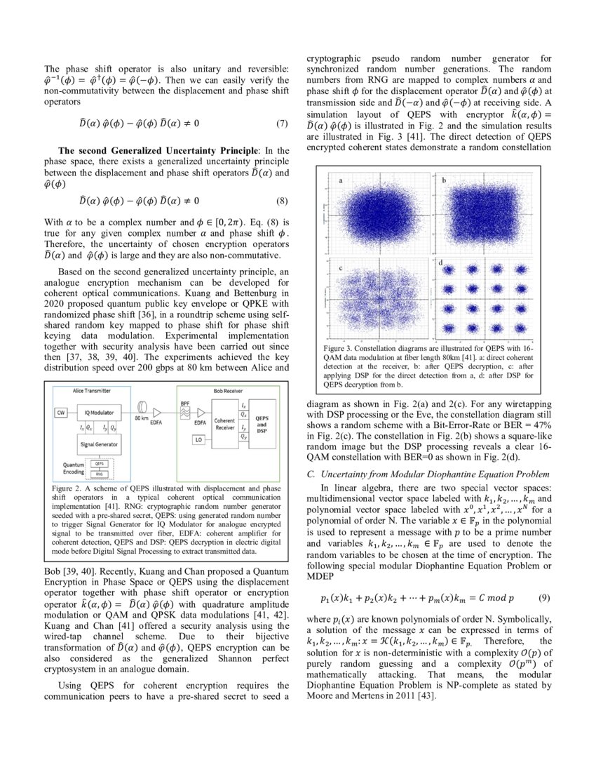 Generalized Uncertainty Principles for Quantum Cryptography | DeepAI