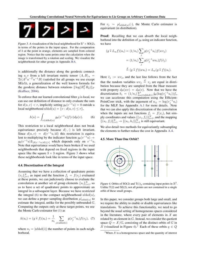 Generalizing Convolutional Neural Networks for Equivariance to Lie Groups on Arbitrary ...
