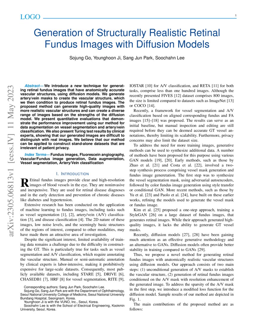 Generation of Structurally Realistic Retinal Fundus Images with Diffusion Models | DeepAI
