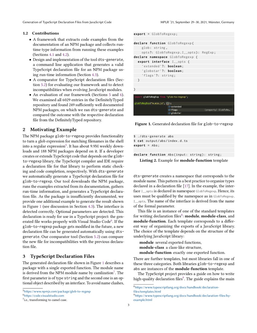 Generation Of TypeScript Declaration Files From JavaScript Code DeepAI