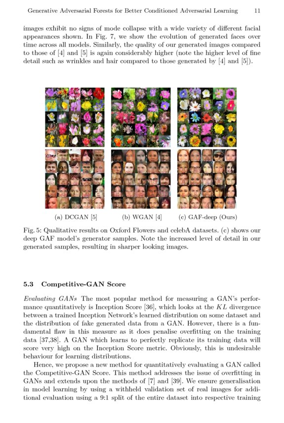 Generative Adversarial Forests for Better Conditioned Adversarial Learning | DeepAI