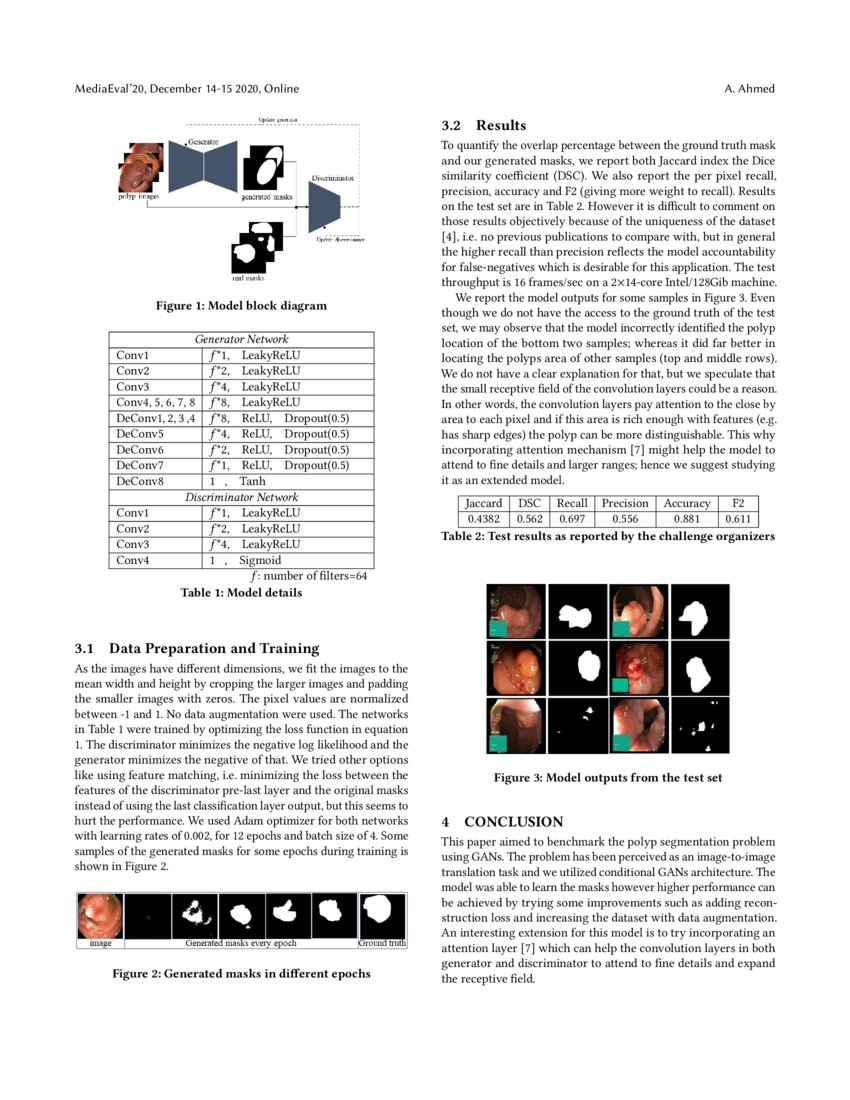 Generative Adversarial Networks for Automatic Polyp Segmentation | DeepAI