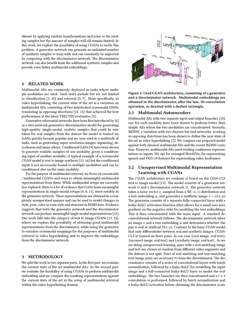 Generative Adversarial Networks for Multimodal Representation Learning in Video Hyperlinking ...
