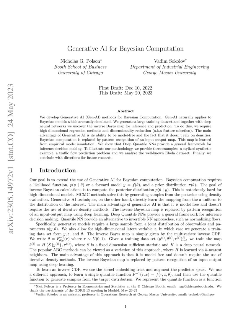 Generative Ai For Bayesian Computation Deepai 3860