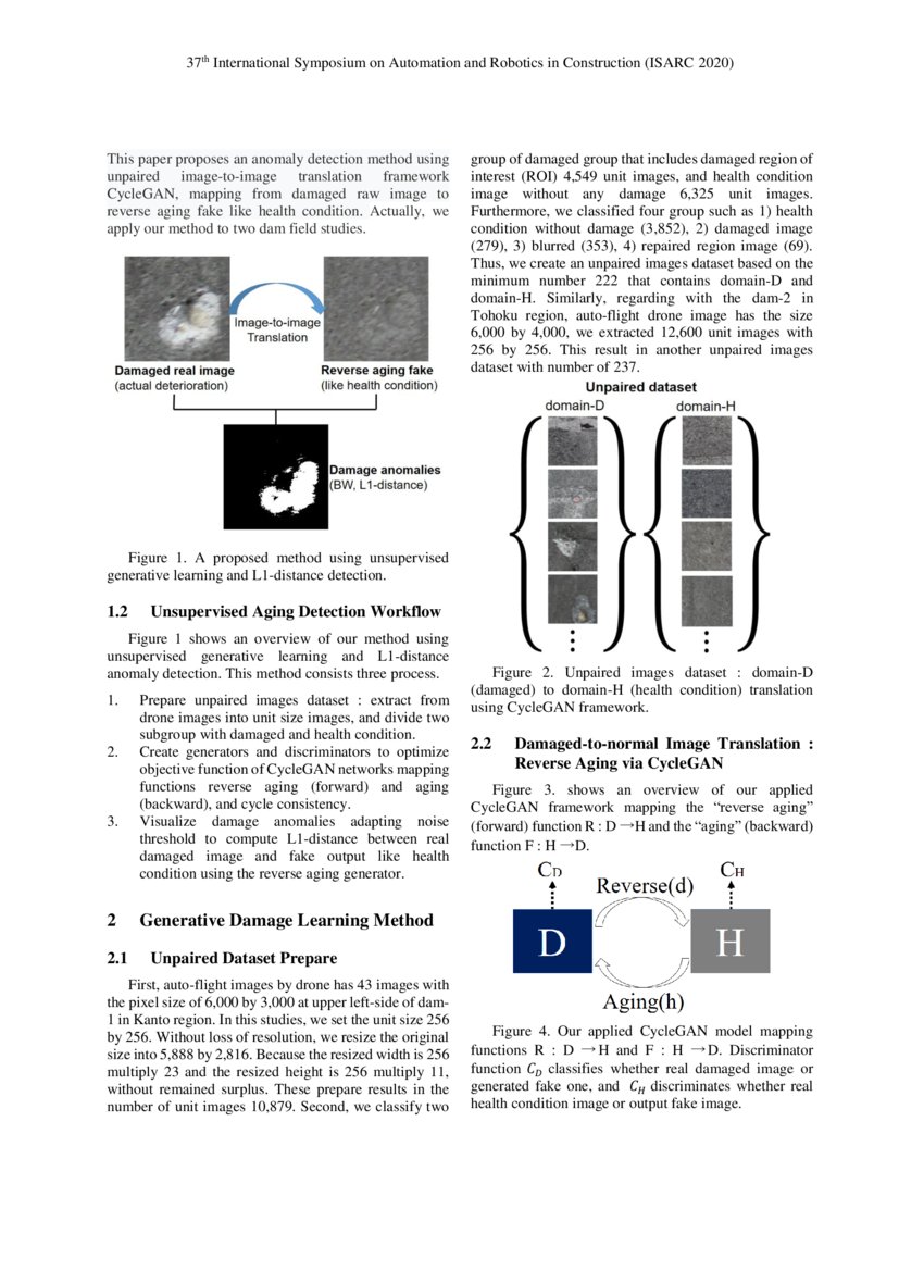 Generative Damage Learning for Concrete Aging Detection using Auto ...