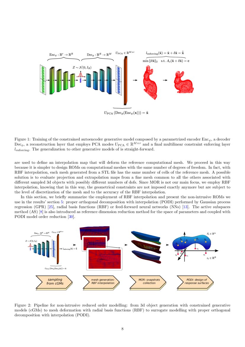 Generative Models For The Deformation Of Industrial Shapes With Linear Geometric Constraints 