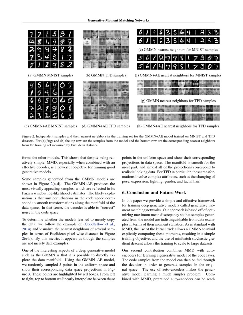 Generative Moment Matching Networks | DeepAI