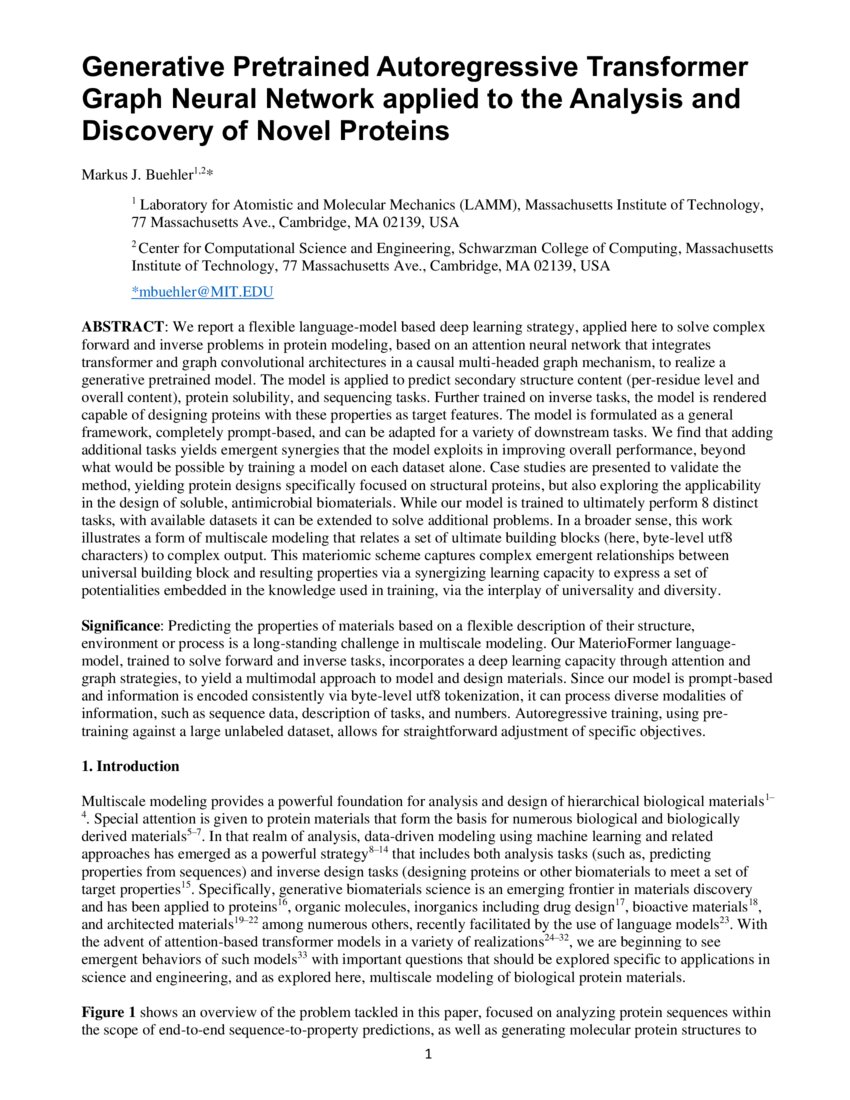 Generative Pretrained Autoregressive Transformer Graph Neural Network ...