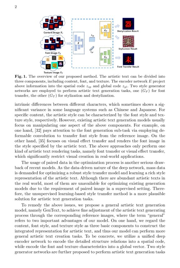GenText: Unsupervised Artistic Text Generation via Decoupled Font and ...