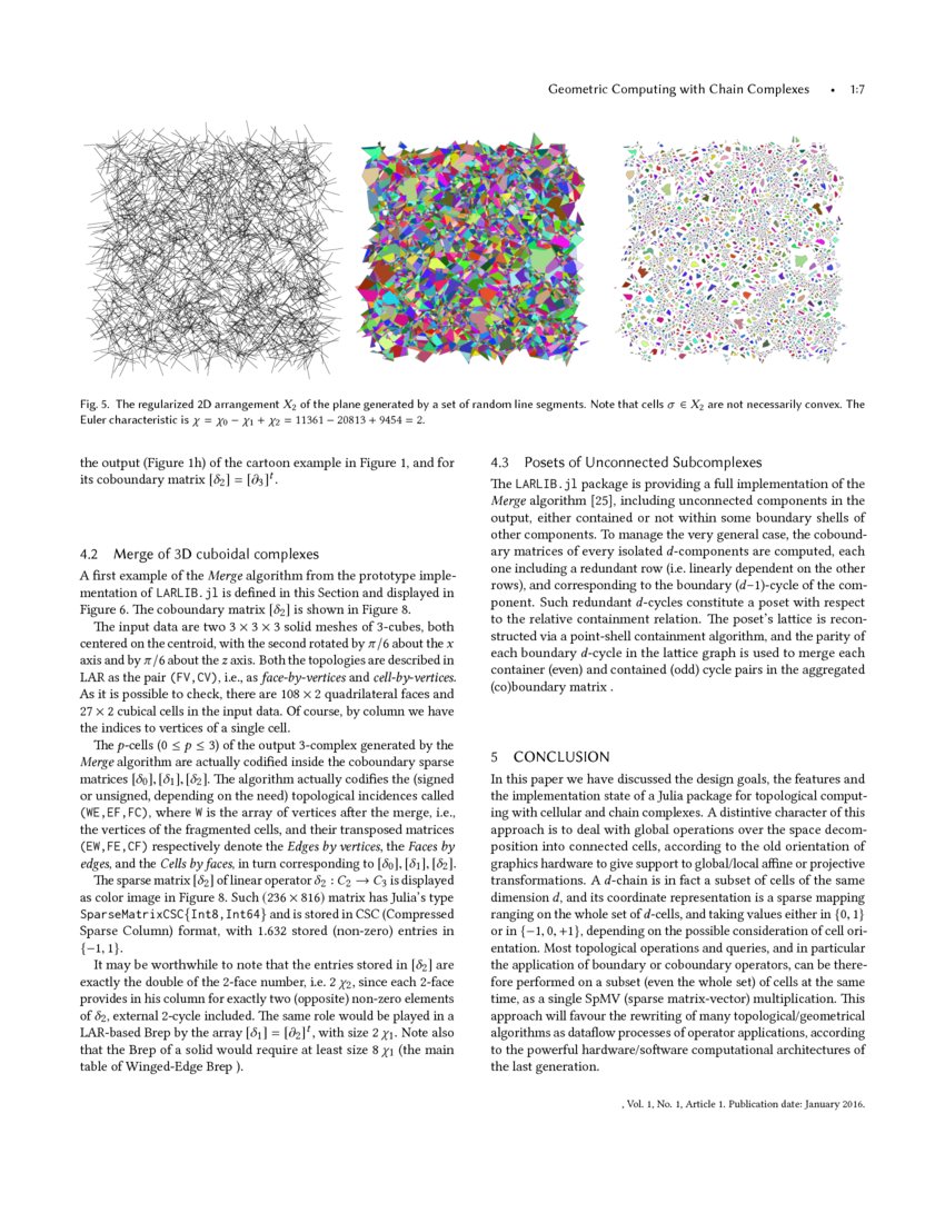 Geometric Computing With Chain Complexes Design And Features Of A Julia Package Deepai