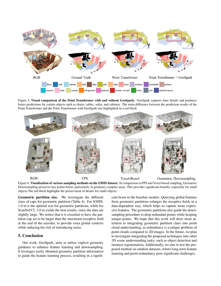GeoSpark: Sparking up Point Cloud Segmentation with Geometry Clue | DeepAI