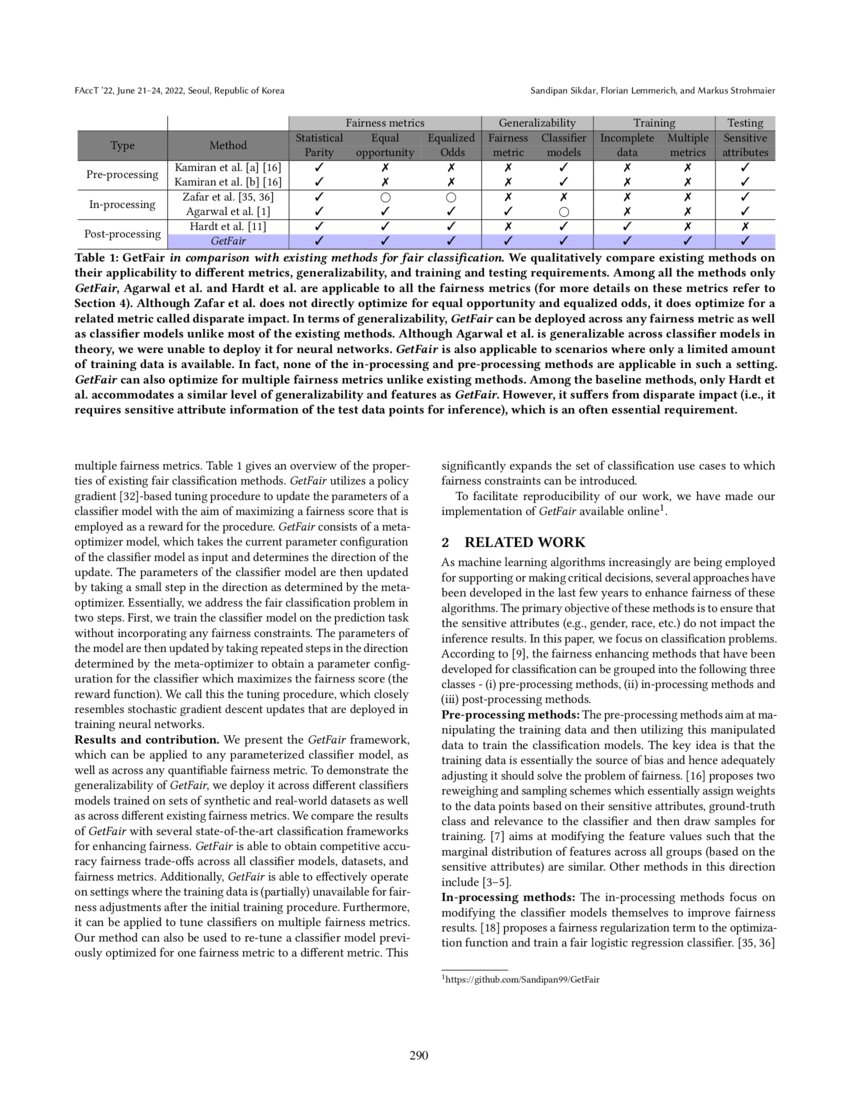 GetFair: Generalized Fairness Tuning of Classification Models | DeepAI GetFair: Generalized Fairness Tuning of Classification Models | DeepAI