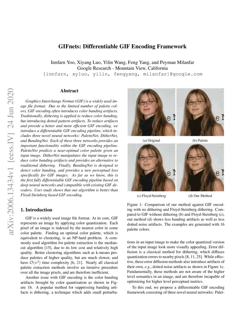 GIFnets: Differentiable GIF Encoding Framework | DeepAI