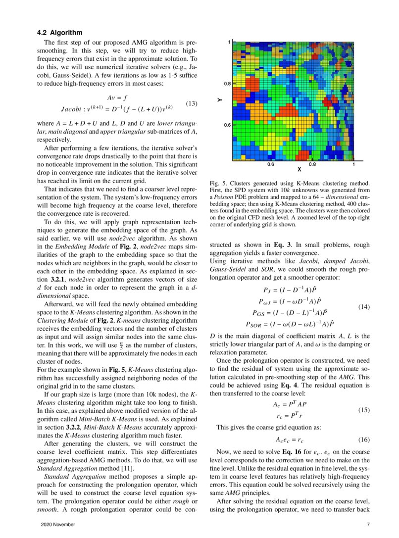 GL-Coarsener: A Graph representation learning framework to construct coarse grid hierarchy for ...