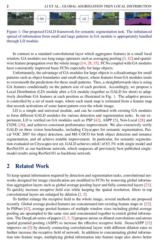 Global Aggregation then Local Distribution in Fully Convolutional Networks | DeepAI