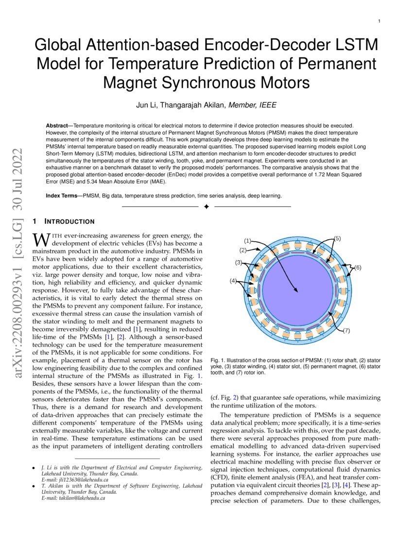 Global Attention Based Encoder Decoder Lstm Model For Temperature