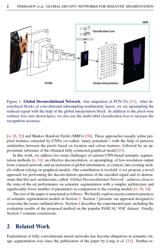 Global Deconvolutional Networks for Semantic Segmentation | DeepAI