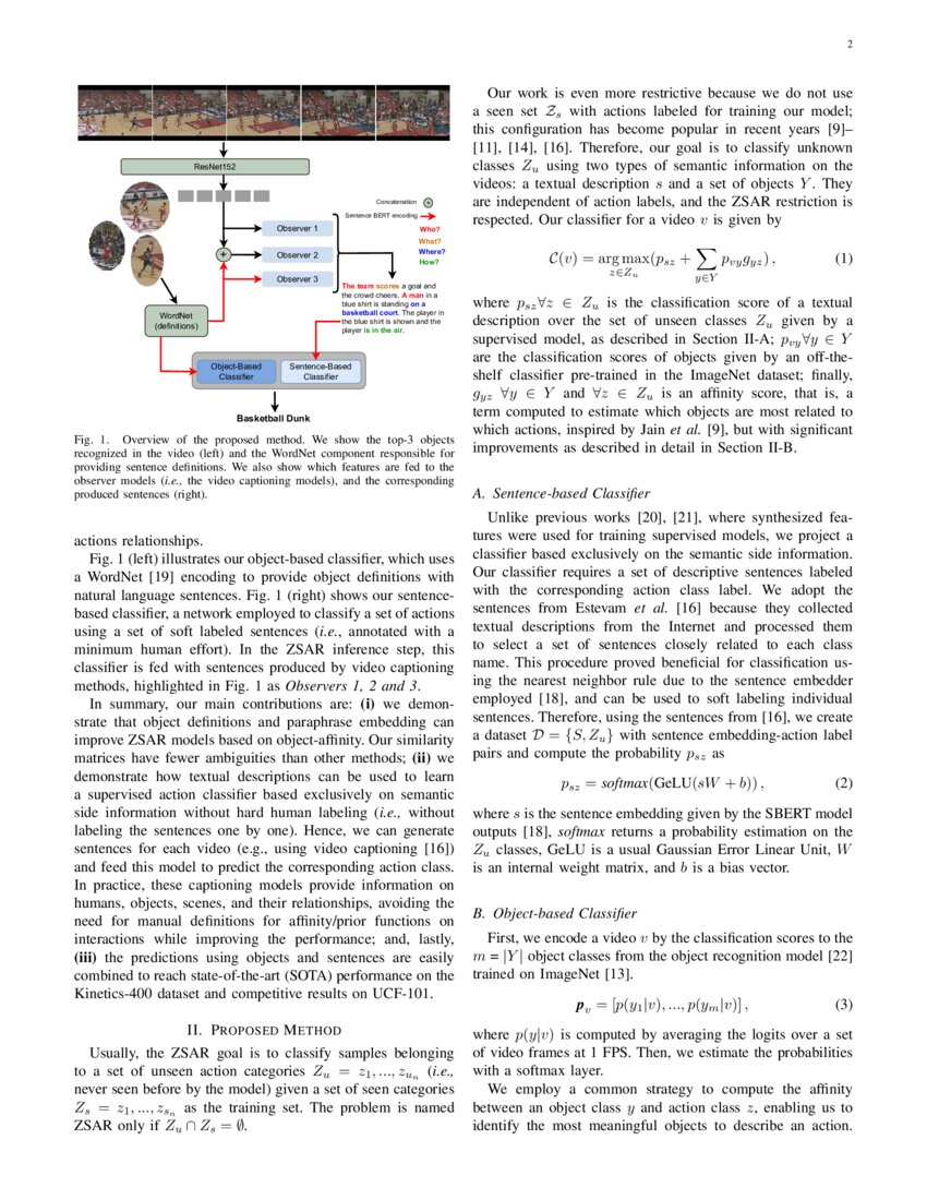 Global Semantic Descriptors for Zero-Shot Action Recognition | DeepAI