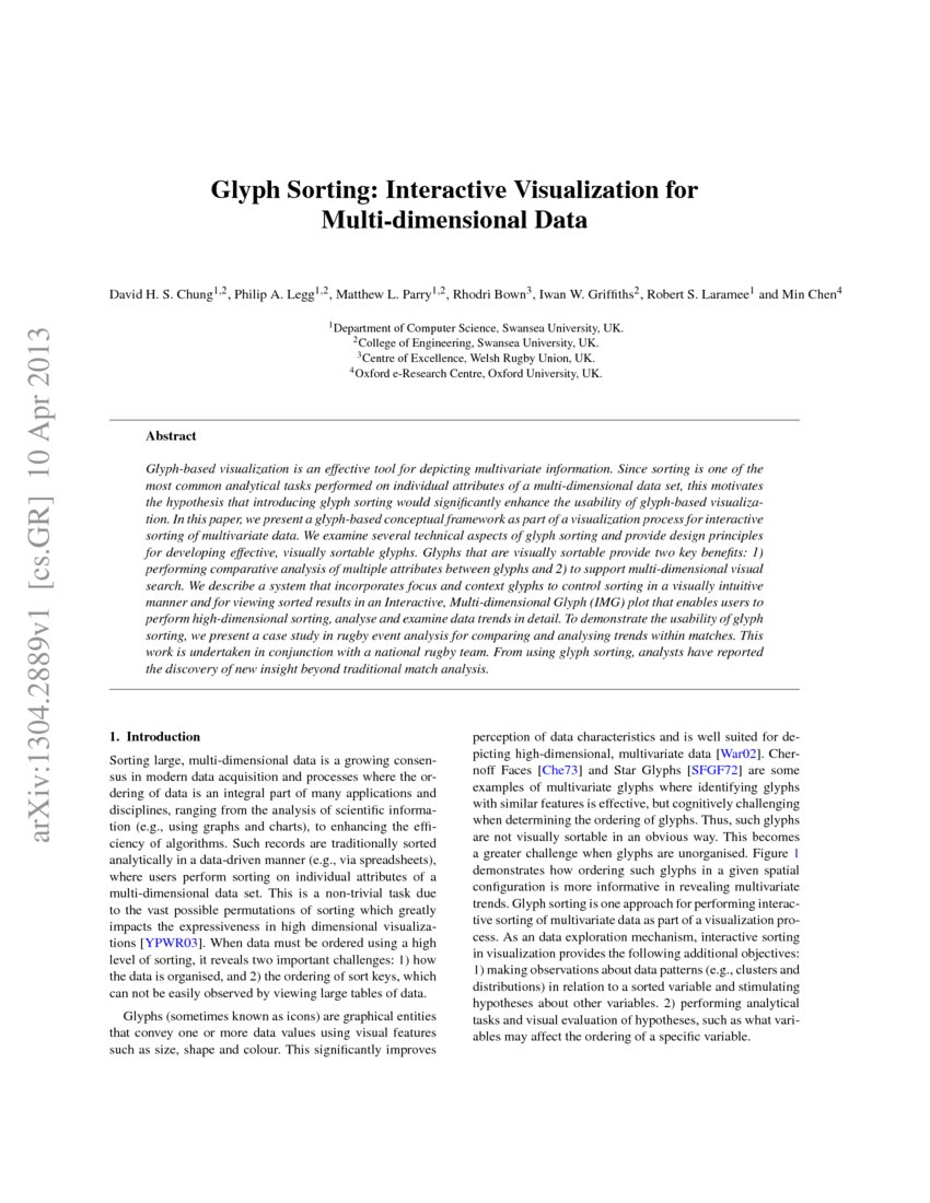 Glyph Sorting: Interactive Visualization for Multi-dimensional Data ...