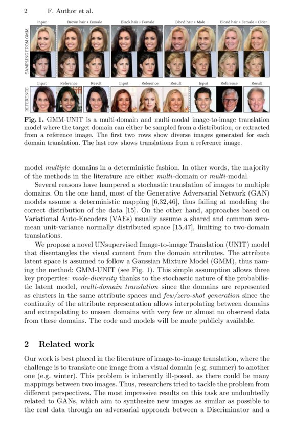 GMM-UNIT: Unsupervised Multi-Domain and Multi-Modal Image-to-Image ... GMM-UNIT: Unsupervised Multi-Domain and Multi-Modal Image-to-Image ...