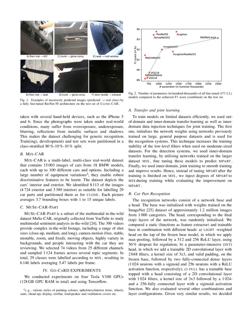 Go-CaRD – Generic, Optical Car Part Recognition and Detection ...