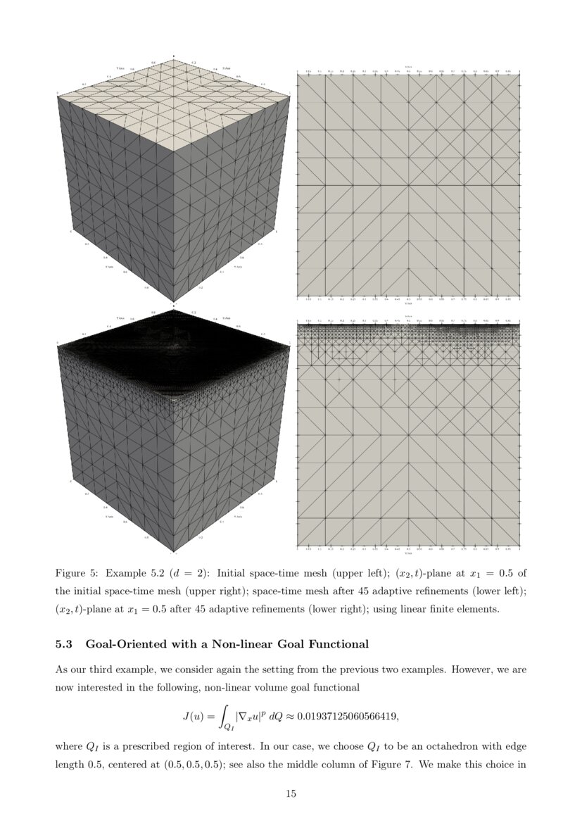Goal Oriented Adaptive Space Time Finite Element Methods For Regularized Parabolic P Laplace