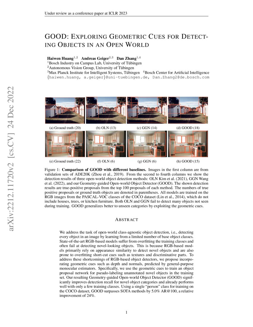 Good Exploring Geometric Cues For Detecting Objects In An Open World Deepai