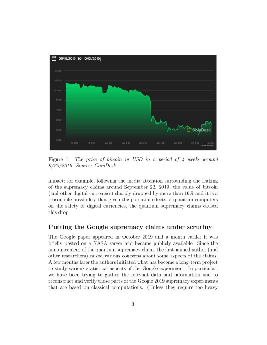 Google's Quantum Supremacy Claim: Data, Documentation, and Discussion | DeepAI
