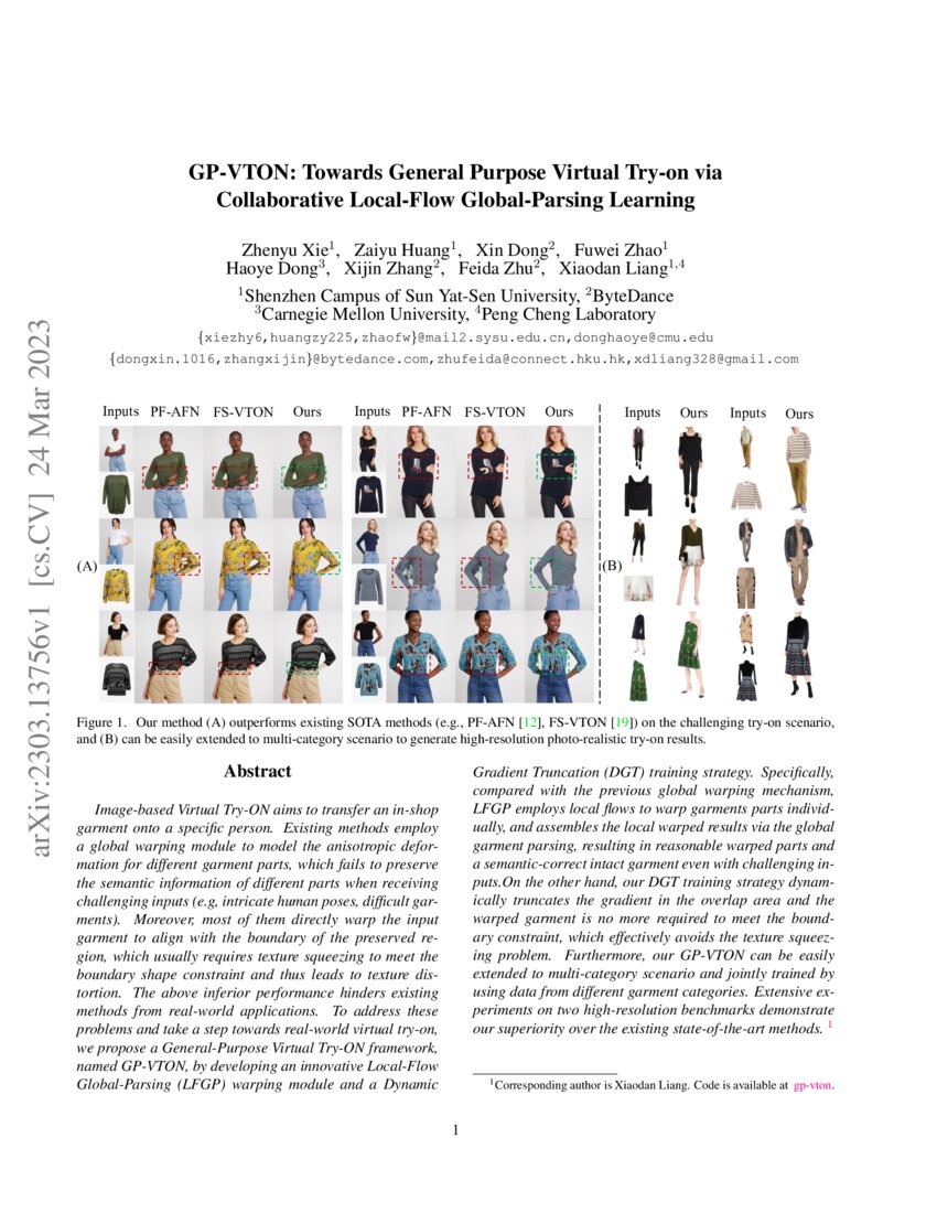 GP-VTON: Towards General Purpose Virtual Try-on via Collaborative Local-Flow Global-Parsing ...
