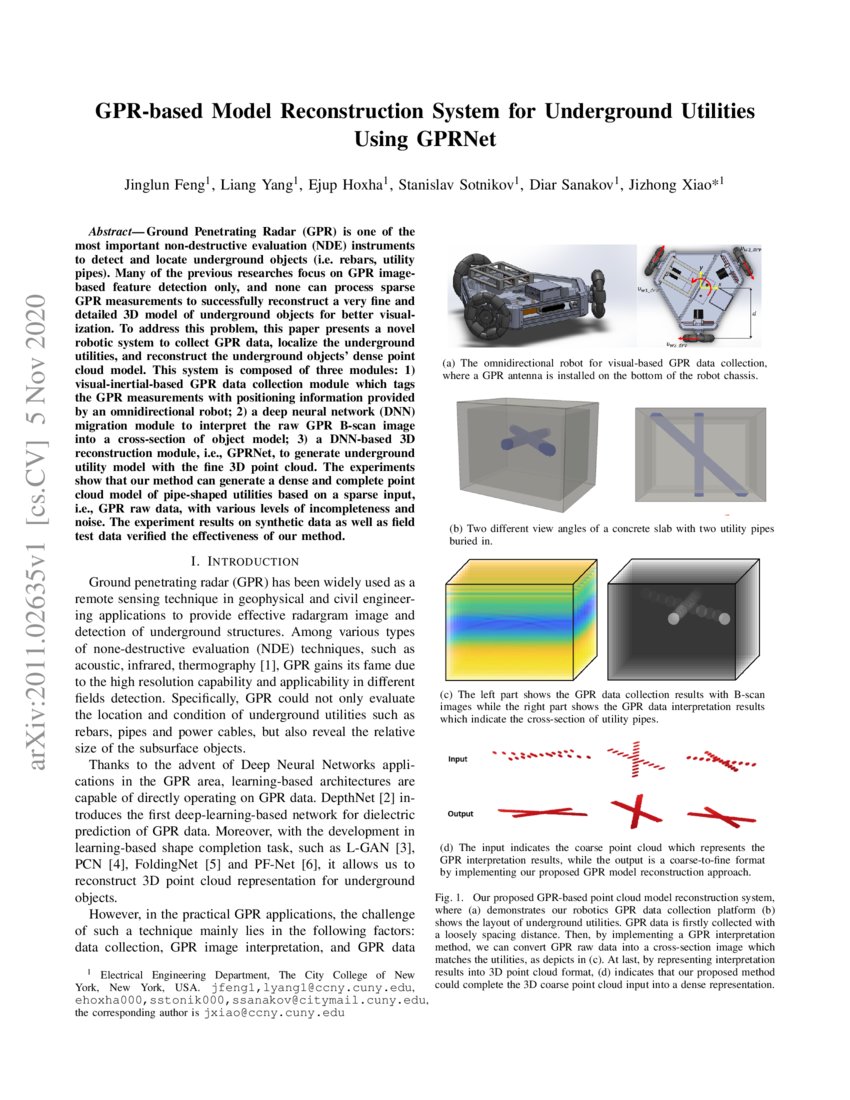 GPR-based Model Reconstruction System for Underground Utilities Using ...