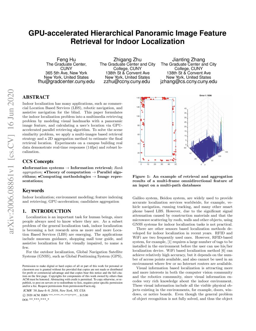 GPU-accelerated Hierarchical Panoramic Image Feature Retrieval for Indoor Localization | DeepAI