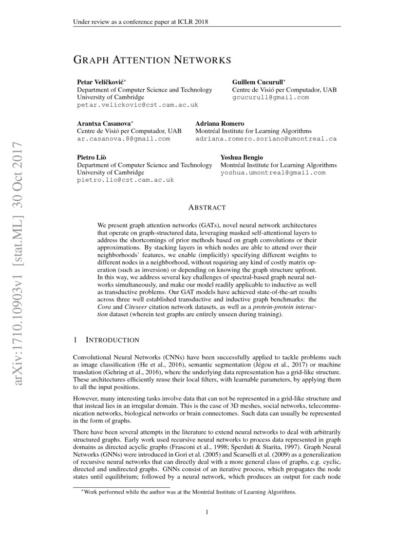 Graph Attention Networks | DeepAI