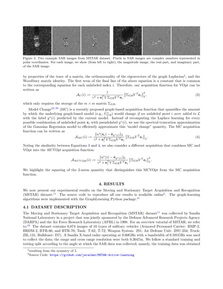 Graph Based Active Learning For Semi Supervised Classification Of Sar Data Deepai