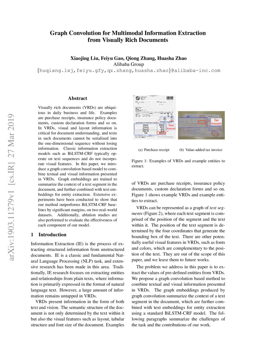 Graph Convolution for Multimodal Information Extraction from Visually ...