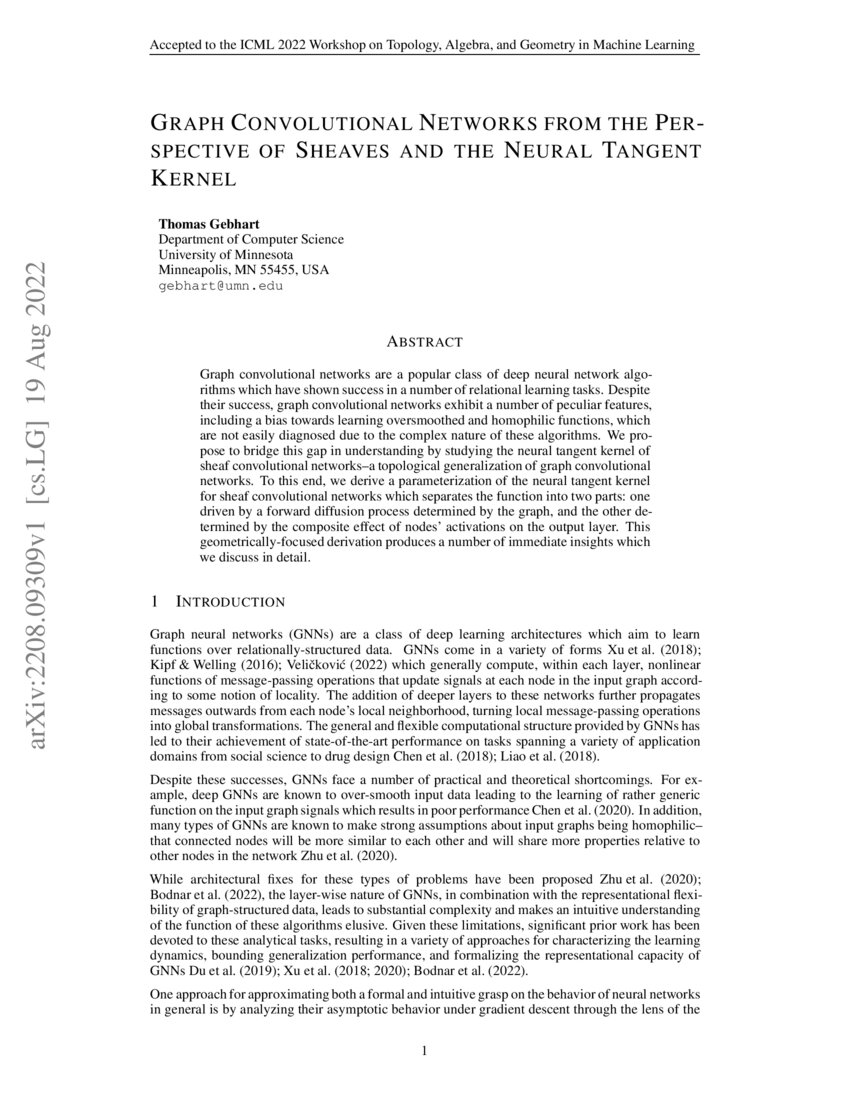 Graph Convolutional Networks From The Perspective Of Sheaves And The