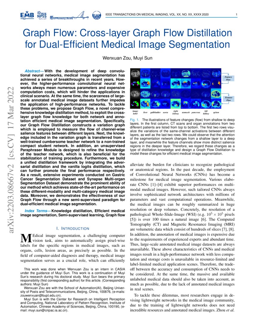 Graph Flow: Cross-layer Graph Flow Distillation for Dual-Efficient ...