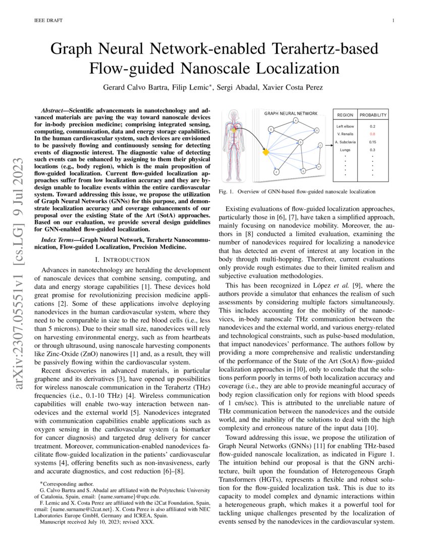 Graph Neural Network-enabled Terahertz-based Flow-guided Nanoscale Localization | DeepAI