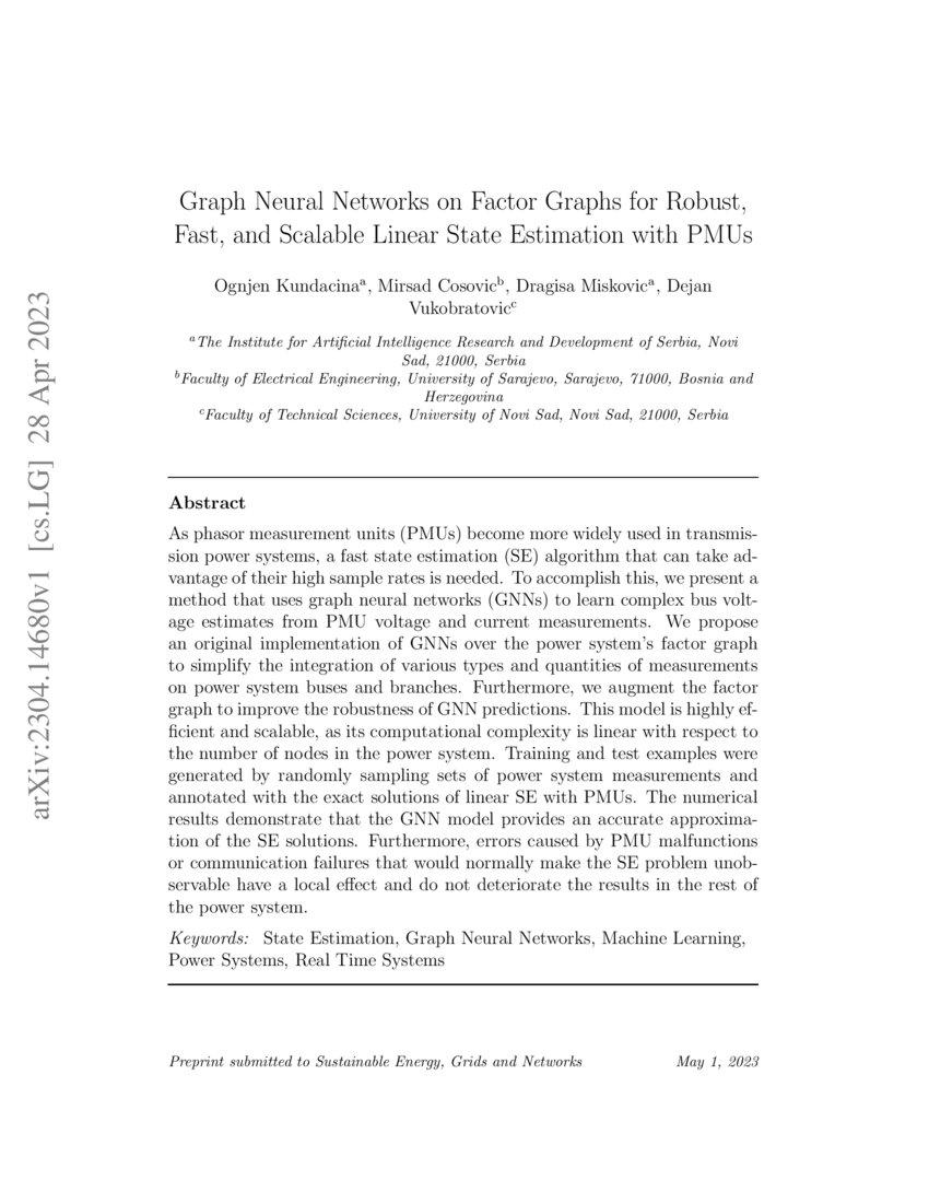 Graph Neural Networks On Factor Graphs For Robust Fast And Scalable Linear State Estimation 8652