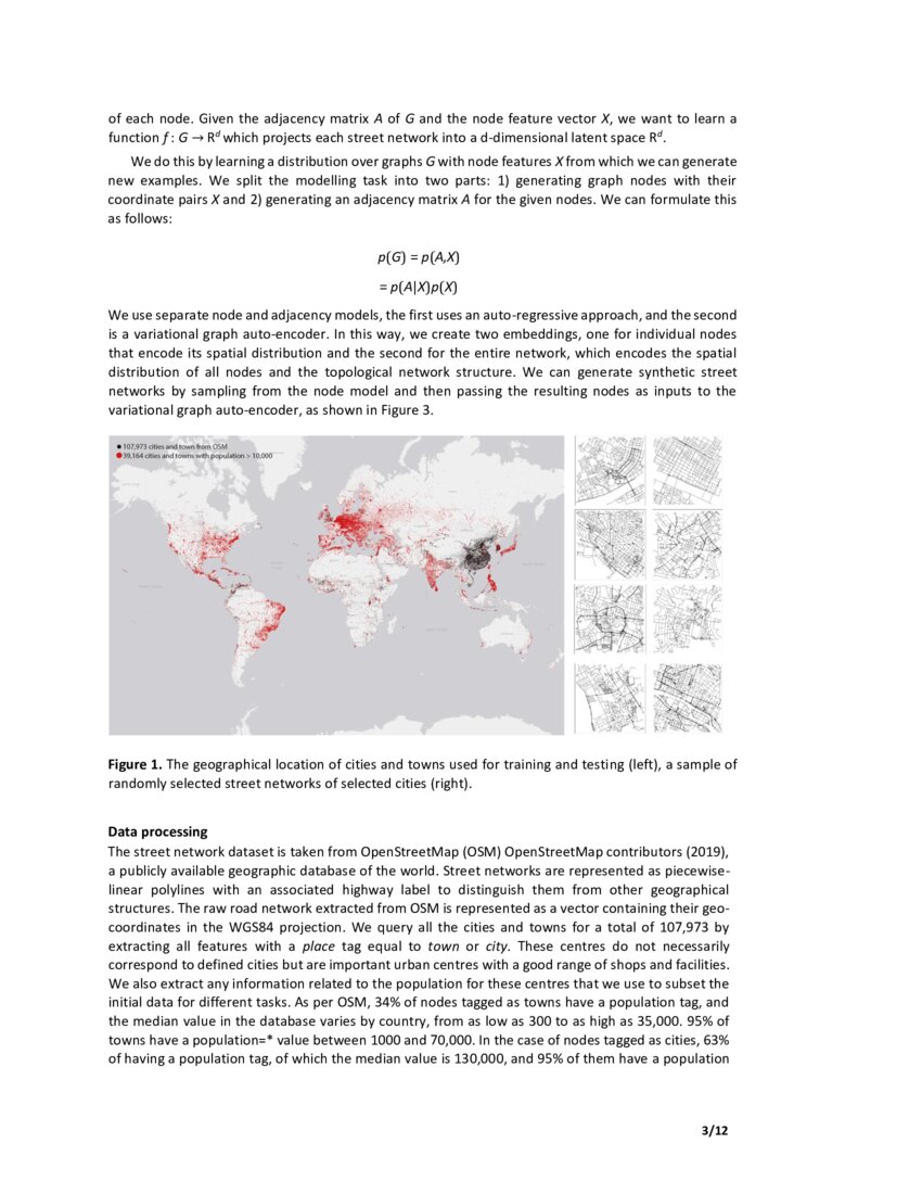 Graph representation learning for street networks | DeepAI