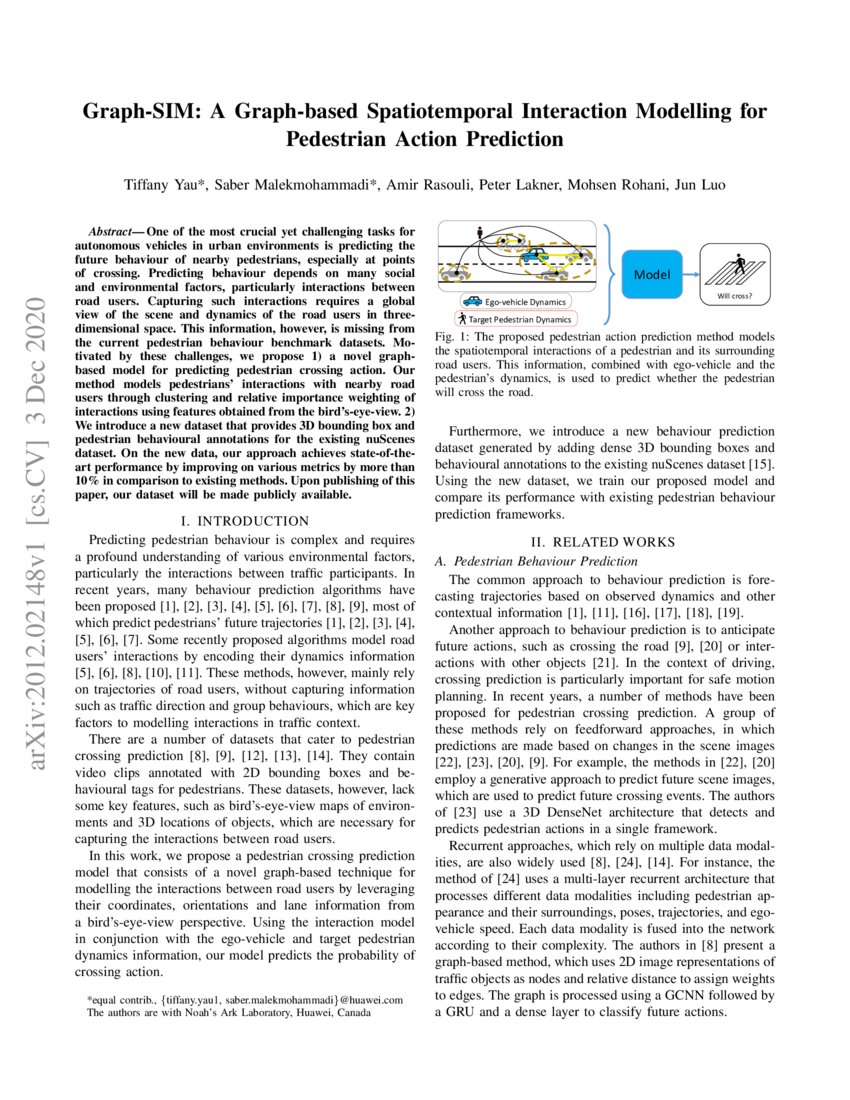 Graph Sim A Graph Based Spatiotemporal Interaction Modelling For