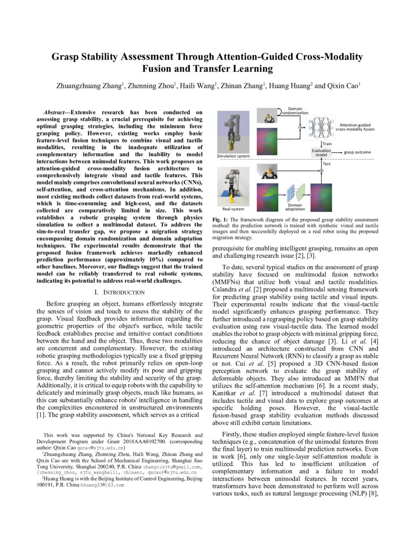 Grasp Stability Assessment Through Attention-Guided Cross-Modality ... Grasp Stability Assessment Through Attention-Guided Cross-Modality ...