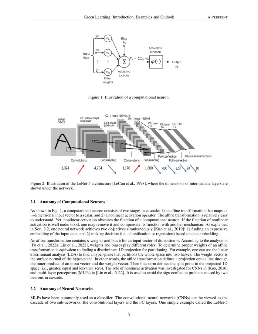 Green Learning: Introduction, Examples and Outlook | DeepAI